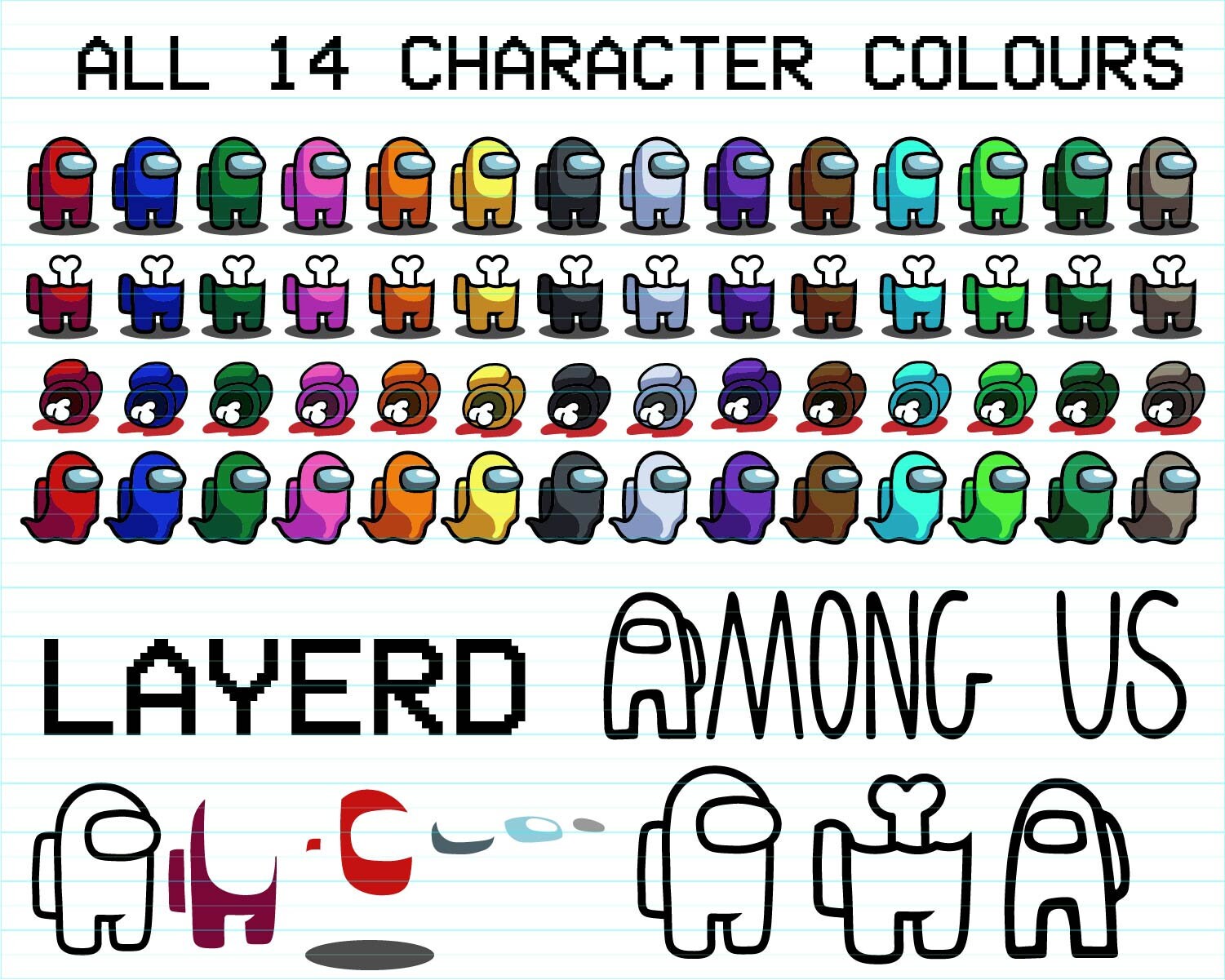 Among Us SVG Bundle Among Us Character SVG Among Us Shirt - Etsy Australia