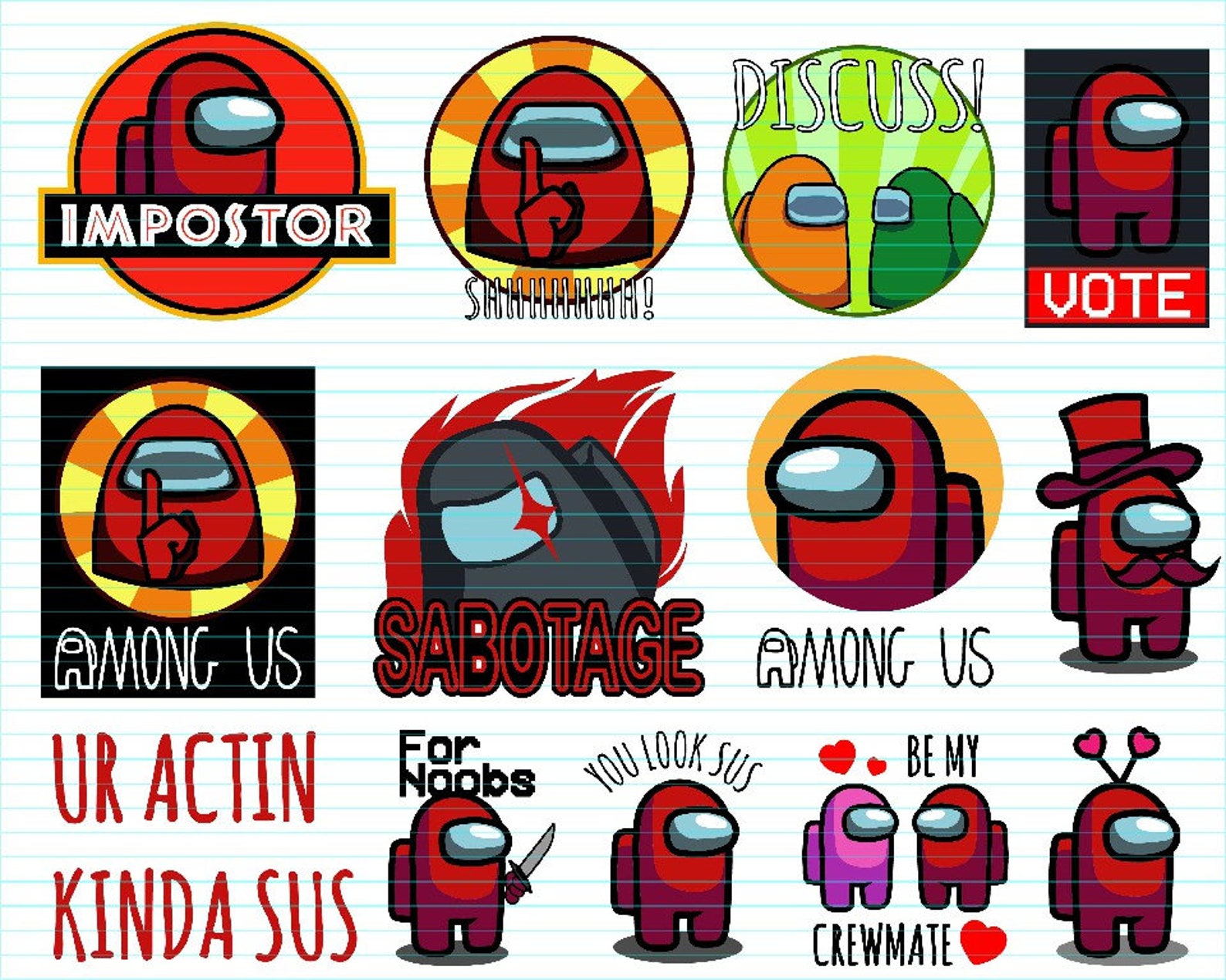 Among Us SVG Bundle Among Us Character SVG Among Us Shirt - Etsy Australia