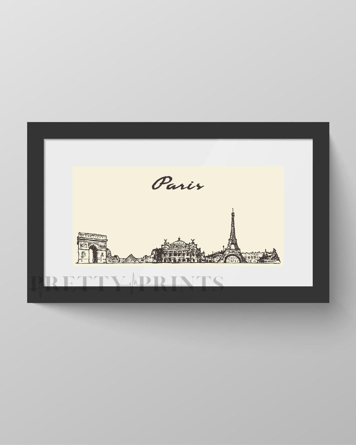Paris Skyline,france, Printable, Digital Print, Instant Download - Etsy