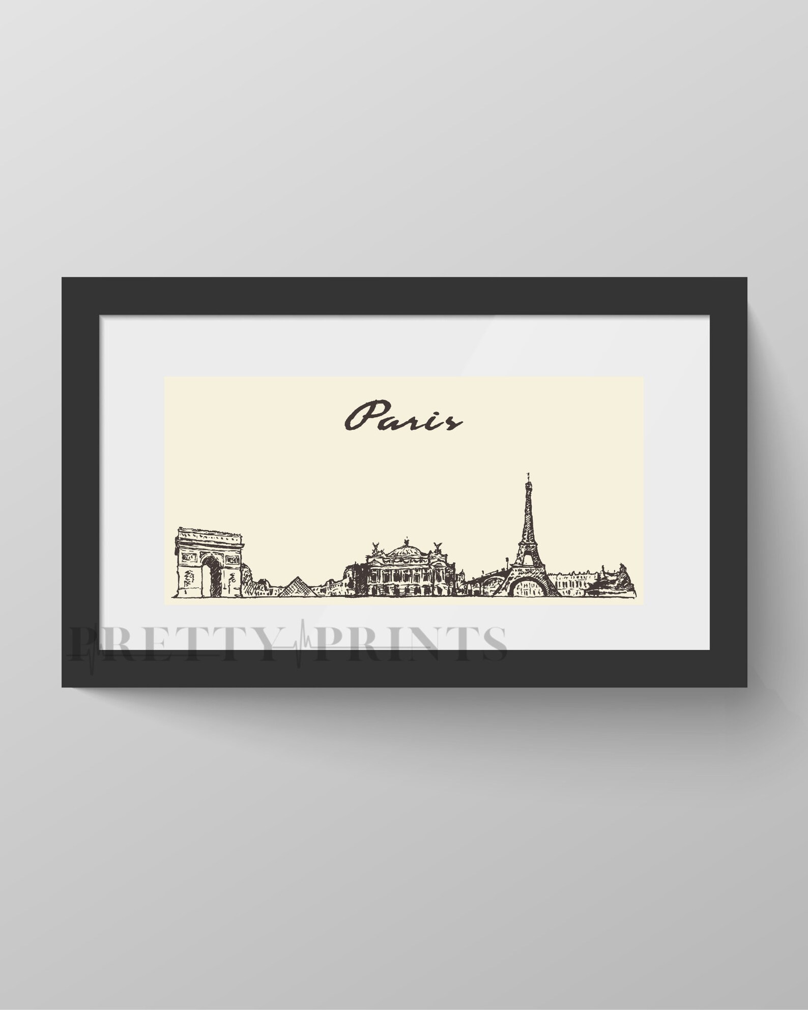 Paris Skyline,france, Printable, Digital Print, Instant Download - Etsy