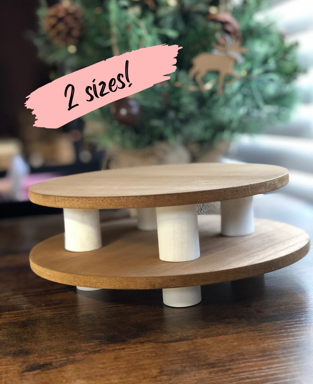 Rustic Round Wood Risers Set - Etsy