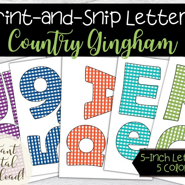 Country Letters - Etsy