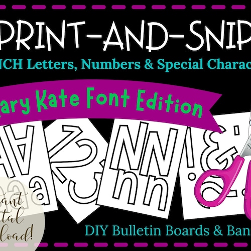 3D Printable Bulletin Board Letters Classroom Decor - Etsy