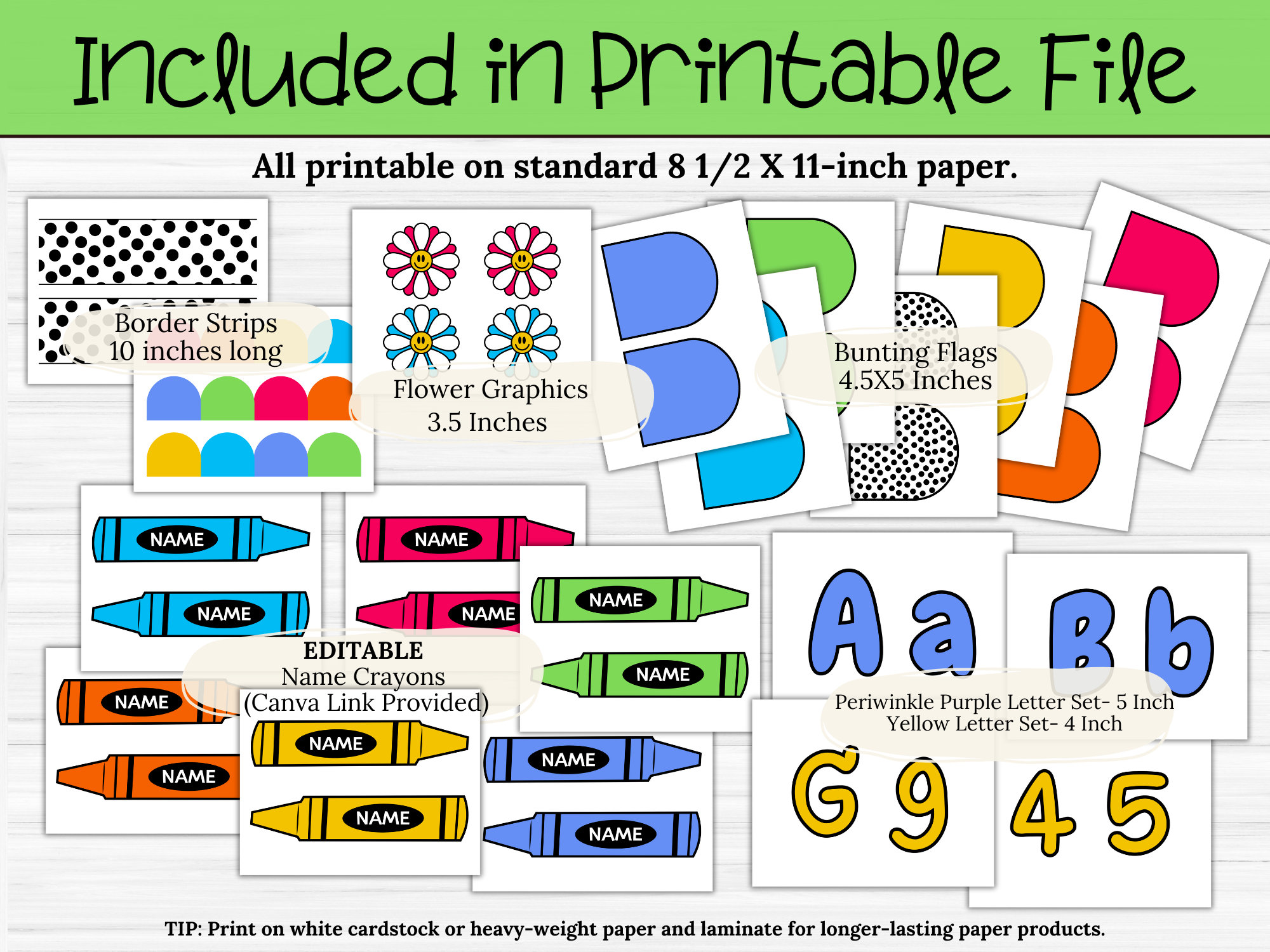 Crayon Theme Bulletin Board Set, Elementary Teacher Decor (printable ...