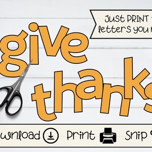 Orange Bulletin Board Letters | Printable Letter Set | Fall or ...