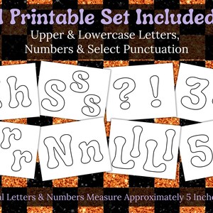 Halloween Letters for Bulletin Board | Fall Wall Display | Silly ...