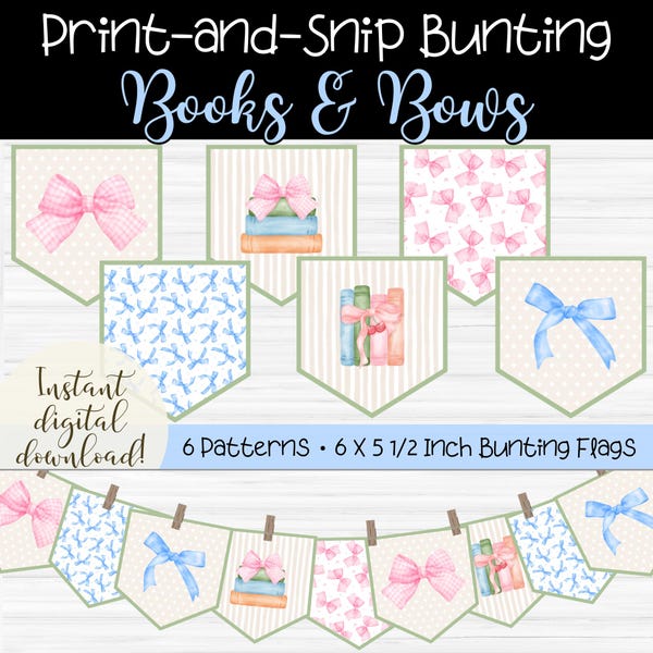 Gingham Bunting - Etsy