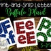 Buffalo Plaid Printable Letters for Holiday Bulletin Boards, Signs ...