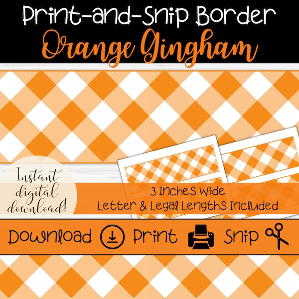 Orange Border - Etsy