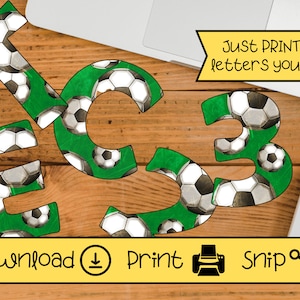 Printable Soccer Ball Themed Class Bulletin Board or (Instant Download ...