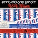 Patriotic Bulletin Board Border: USA Stripes, Stars (digital Download ...