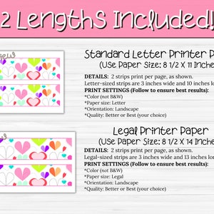 Printable Hearts Cutout Pattern Border for February and Valentine's Day ...