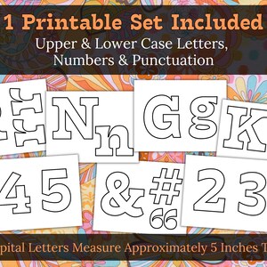 Retro Style Bulletin Board Letter Set | Printable Letters for Teachers ...