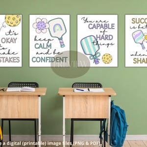 Pickleball Theme Classroom Posters | Cute Class Wall Decor | Trendy ...