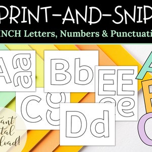 Printable Bulletin Board Letter Set for Teachers, DIY Homemade Signs ...