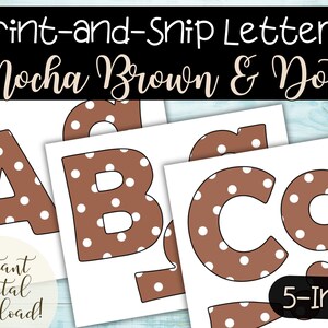 Brown Bulletin Board Letters | Printable Letter Set for Teachers | Fall ...