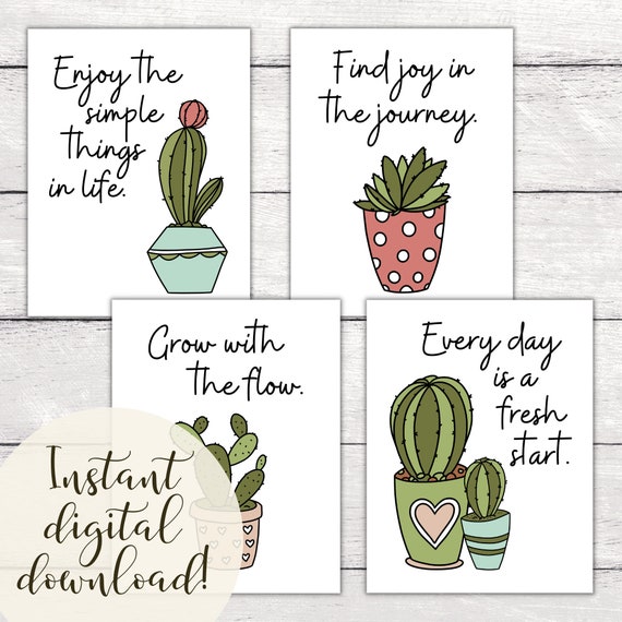 Cute Inspirational Posters Autremonde Motivational Art Decor Set For