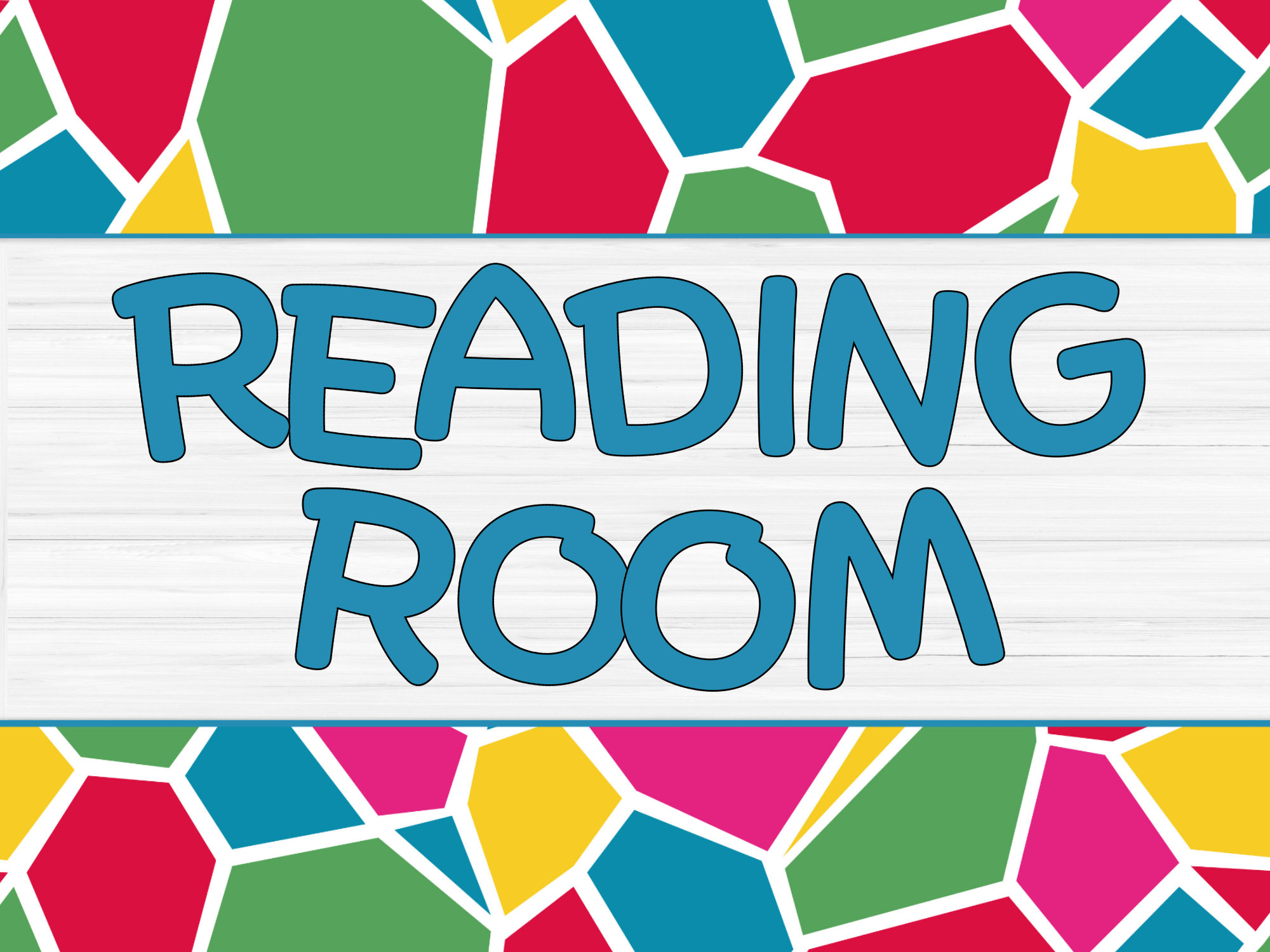 Colorful Mosaic Printable Bulletin Board Border and Teal Blue - Etsy