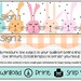 Spring Bunnies and Gingham Bulletin Board Borders, Printable Easter ...