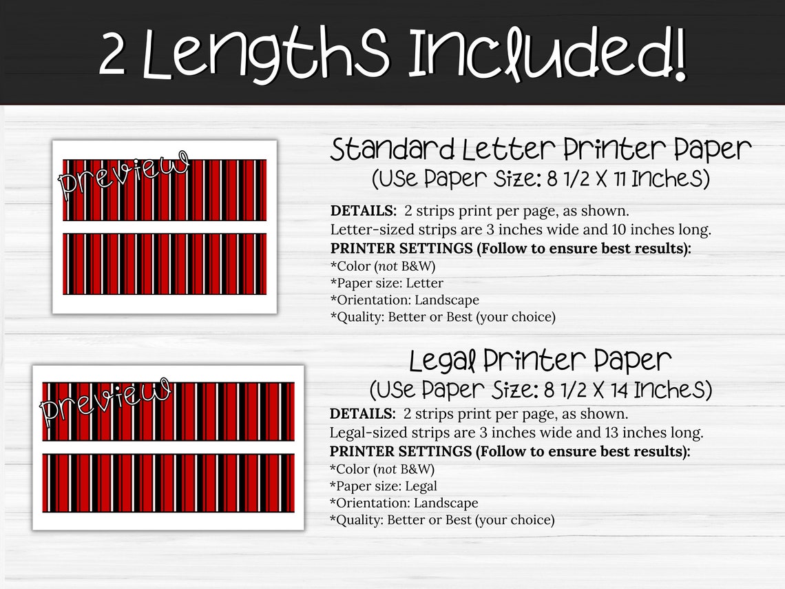 Bulletin Board Border Strips Red Black & White Striped Trim - Etsy