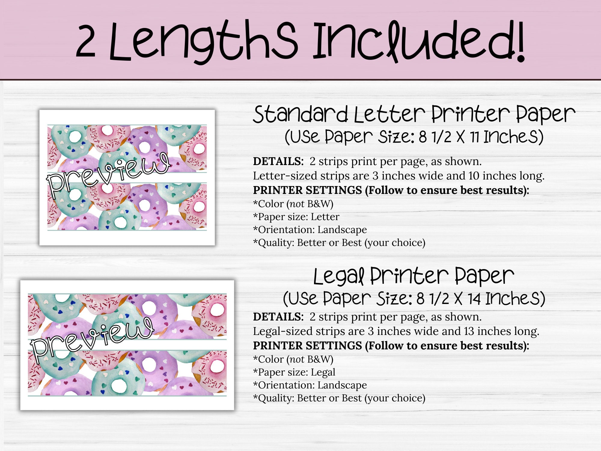 Donut Bulletin Board Border Strips Teacher Accessories Cute Classroom ...