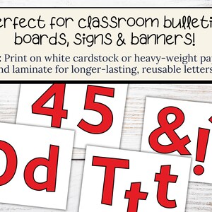Candy Apple Red Bulletin Board Letters, Signs & Display Boards ...