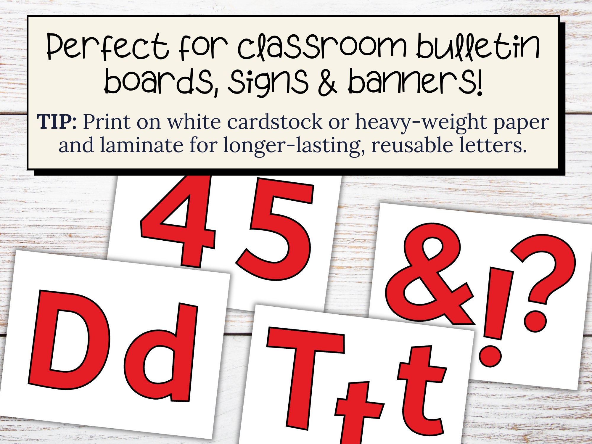 Candy Apple Red Bulletin Board Letters, Signs & Display Boards ...