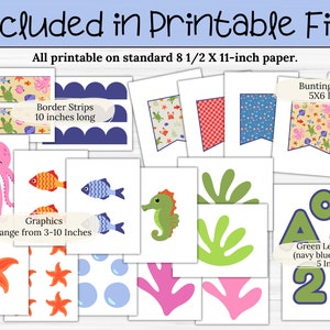 Under the Sea Bulletin Board Kit | Ocean Theme & Sea Life | Printable ...