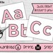 Ballet Pink Printable Bulletin Board Letters | 5 Inch (digital Download ...