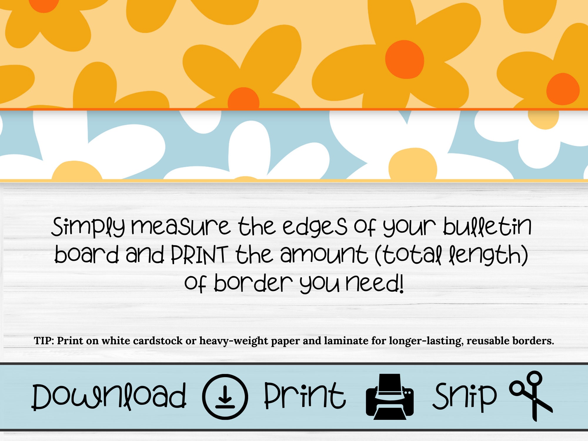 Floral Bulletin Board Set: Printable Flower Theme (digital Download) - Etsy
