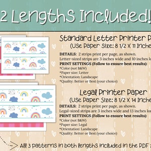 Bulletin Board Printable Border Set, Boho Clouds and Rainbows Trim ...