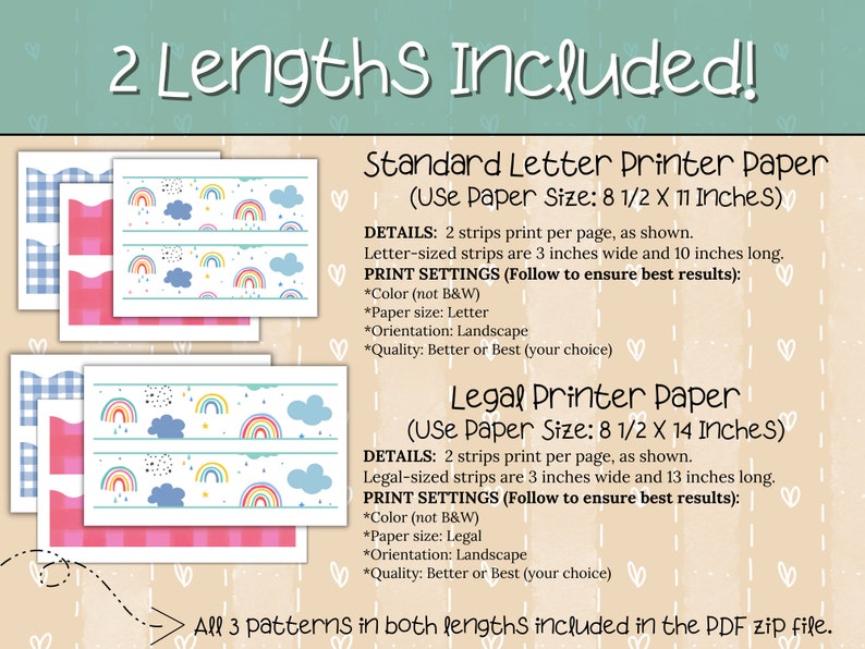 Bulletin Board Printable Border Set Boho Clouds and Rainbows - Etsy