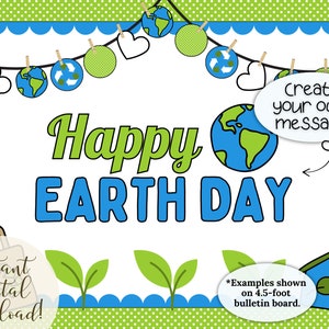 Earth Day Bulletin Board Kit | Reduce, Reuse, Recycle | Environmental ...