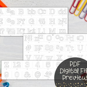 6 Inch Printable Bulletin Board Letters: Classroom Decor (PDF) - Etsy