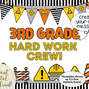 Classroom Bulletin Board Kit | Construction Worker & Builder Theme ...