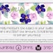 Purple Violets Bulletin Board Border Printable Trim for Classroom Walls ...