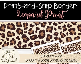 Cheetah Print Border for Bulletin Board - Etsy