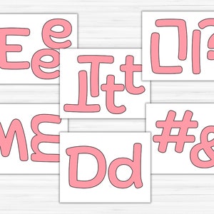 Valentine Cupcakes Printable Pink Bulletin Board Letters and Border ...