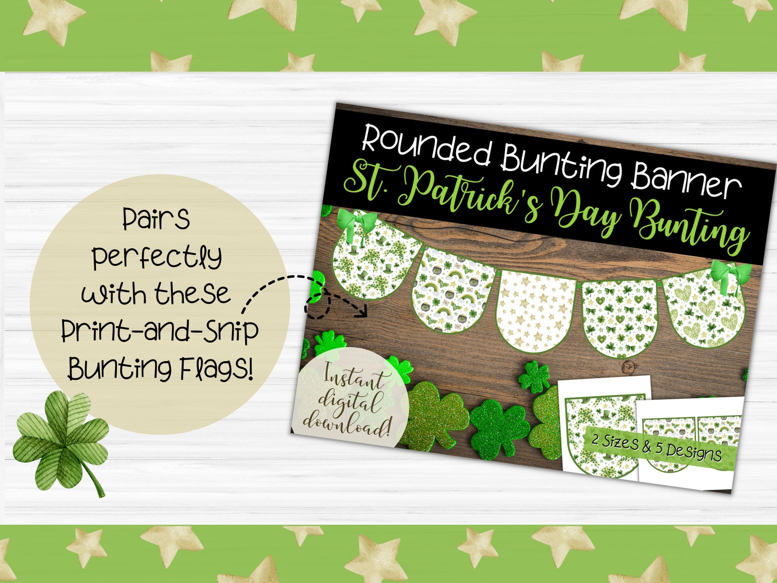 Printable St. Patrick's Day Bulletin Board Set for - Etsy