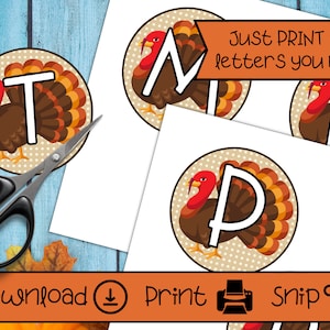 Thanksgiving Turkey Bulletin Board Circle Letters | Fall Classroom ...