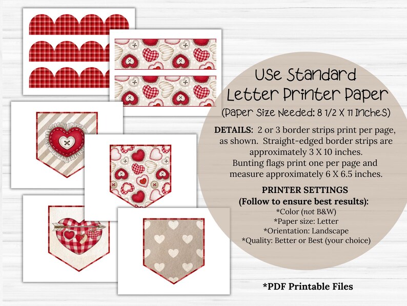 Valentine Bulletin Board Set, February Classroom Display, PDF Digital ...