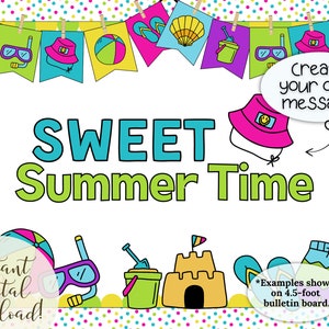 Summer Bulletin Board Kit | Beach Theme | Cute End of Year Bulletin ...