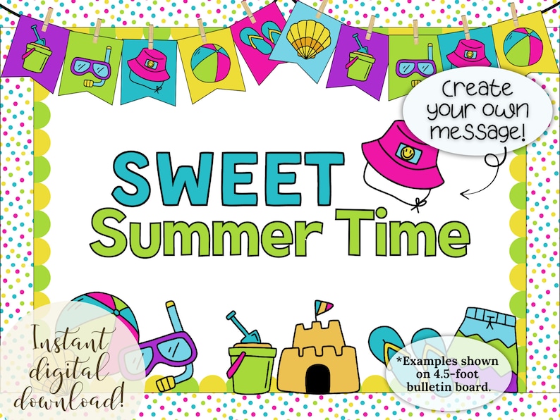 Summer Bulletin Board Kit | Beach Theme | Cute End of Year Bulletin ...