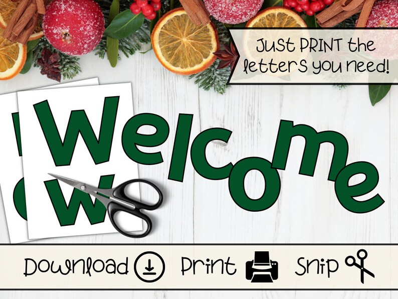 Forest Green Bulletin Board Letters | Printable 5 Inch Letter Set ...