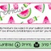 Watermelon Bulletin Board Set Printable Letters, Bunting Flags & Border ...