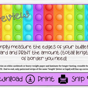 Printable Bubble Popper Bulletin Board Border | Cute Classroom Trim ...