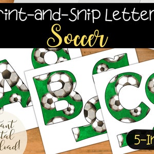 Printable Soccer Ball Themed Class Bulletin Board or (Instant Download ...
