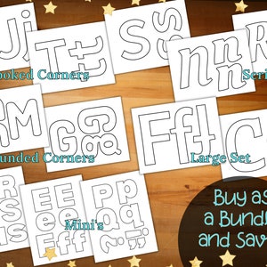 Bulletin Board Letter Sets Bundle | Printable Letters for Signs ...