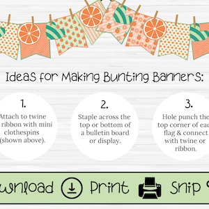 Bulletin Board Printable Kit | Orange Fruit Themed Classroom Display ...