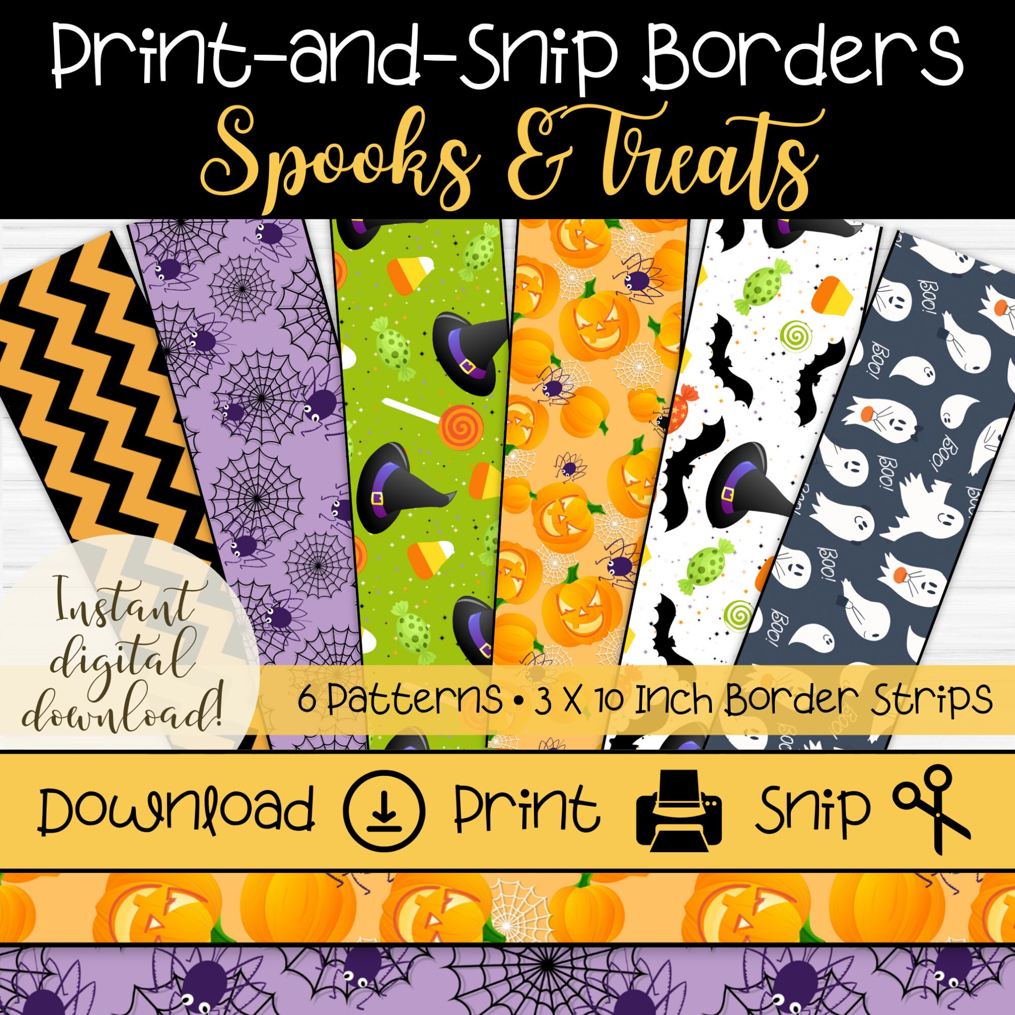 Halloween Bulletin Board Borders October Board Theme Printable ...
